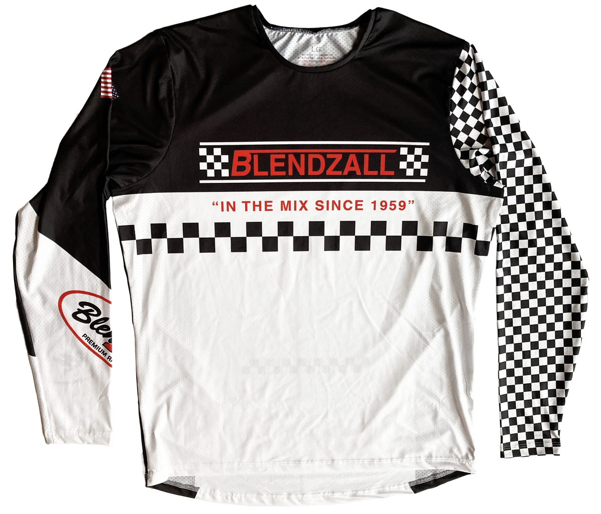 Checkered Blendzall Riding Jersey
